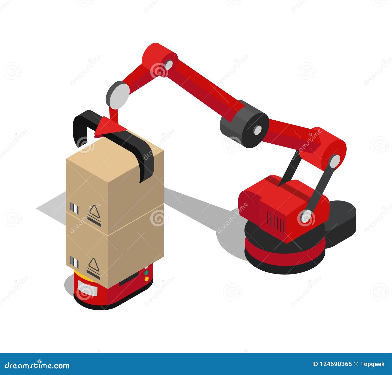 Production Line Image Abstract Vector Illustration Stock Vector ...
