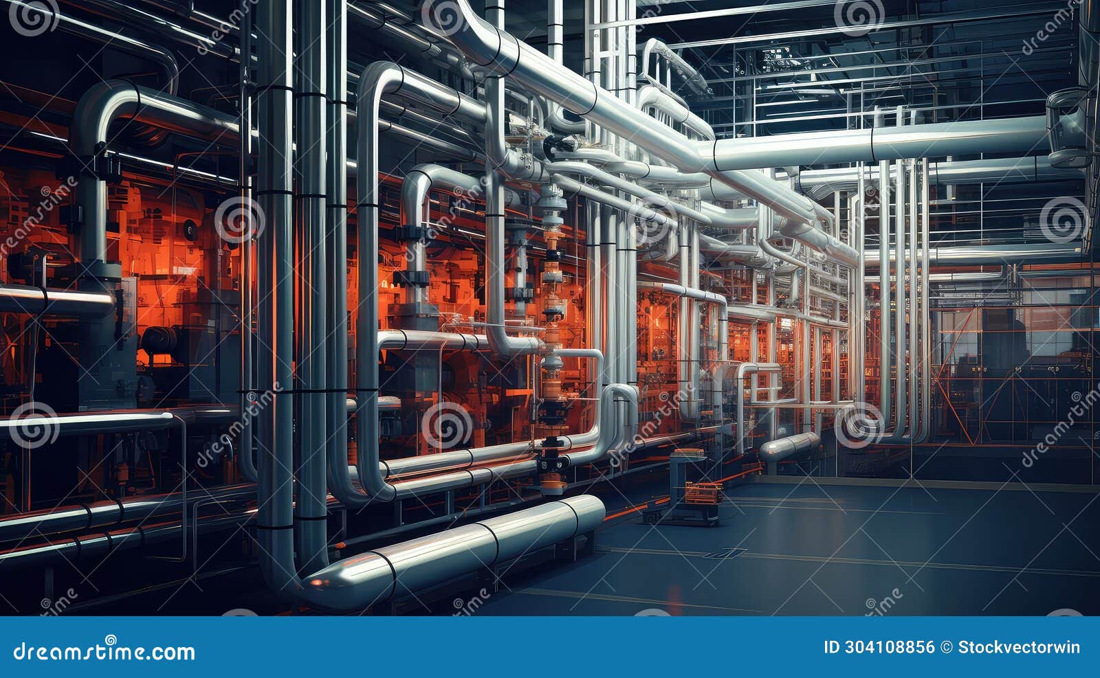 Production Line Industrial Background Stock Illustration - Illustration ...