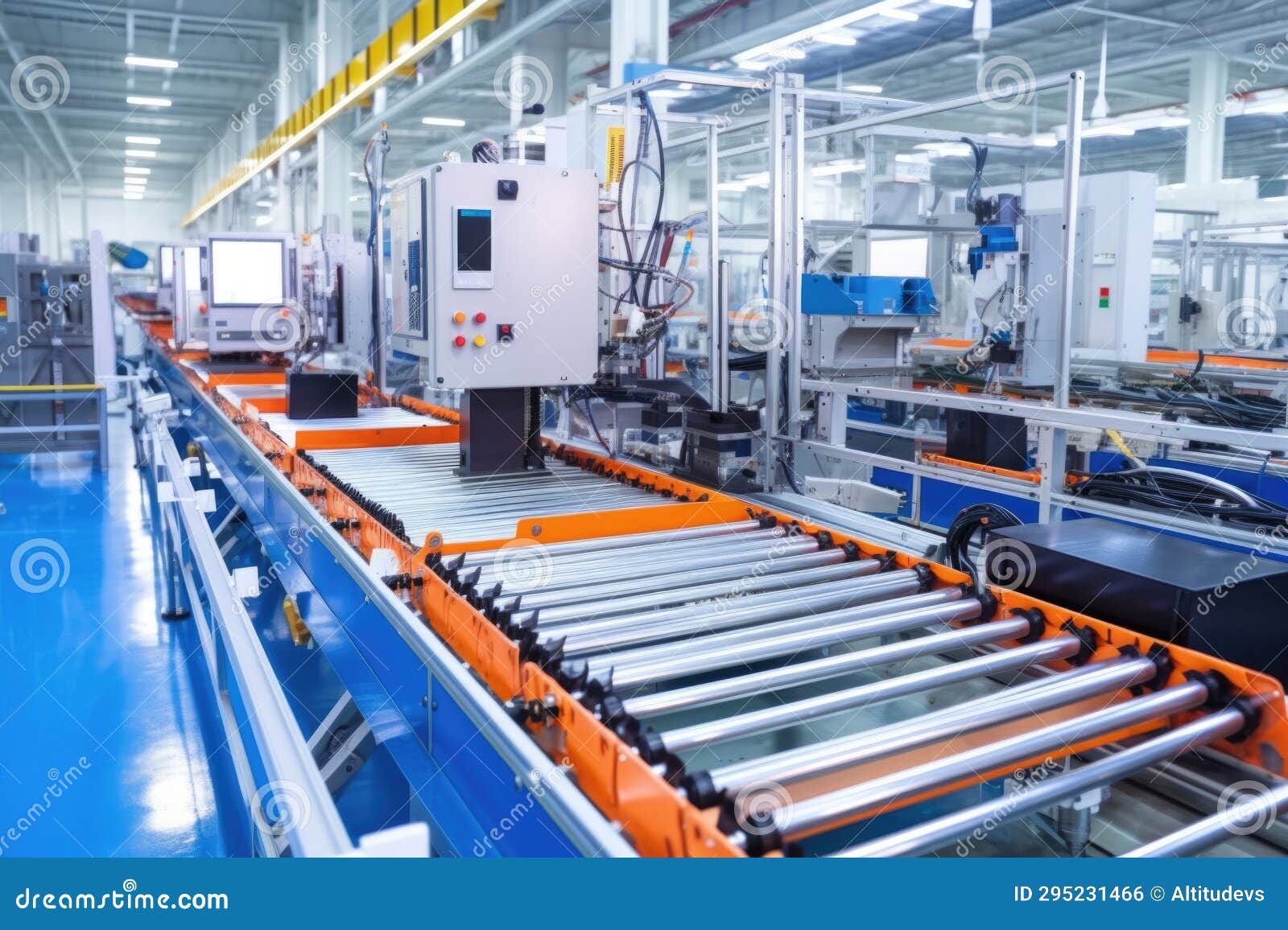 Production Line for Lithium-ion Battery Modules Stock Photo - Image of ...