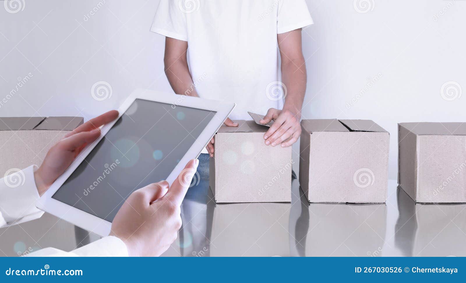 Folding Cardboard Boxes. Perforated Sheets Of Corrugated Cardboard Are ...