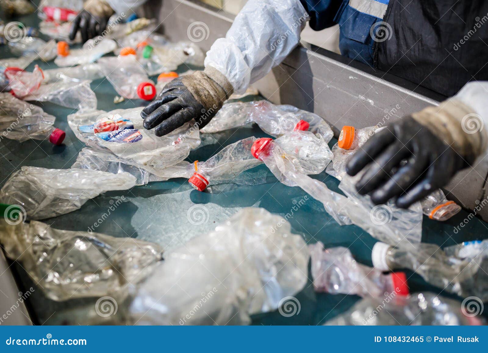Production Line for the Processing of Plastic Waste in the Factory ...