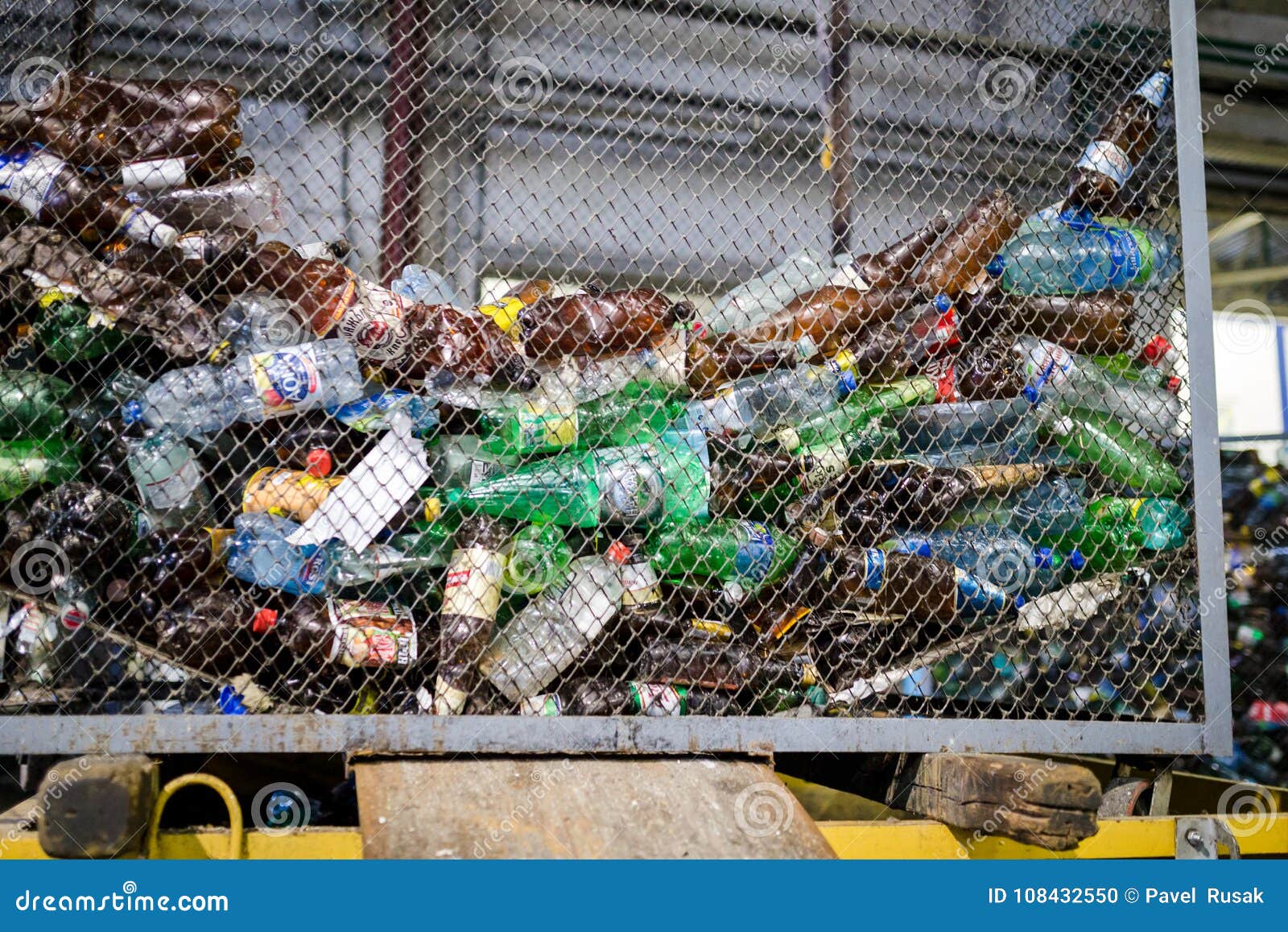 Production Line for the Processing of Plastic Waste in the Factory ...