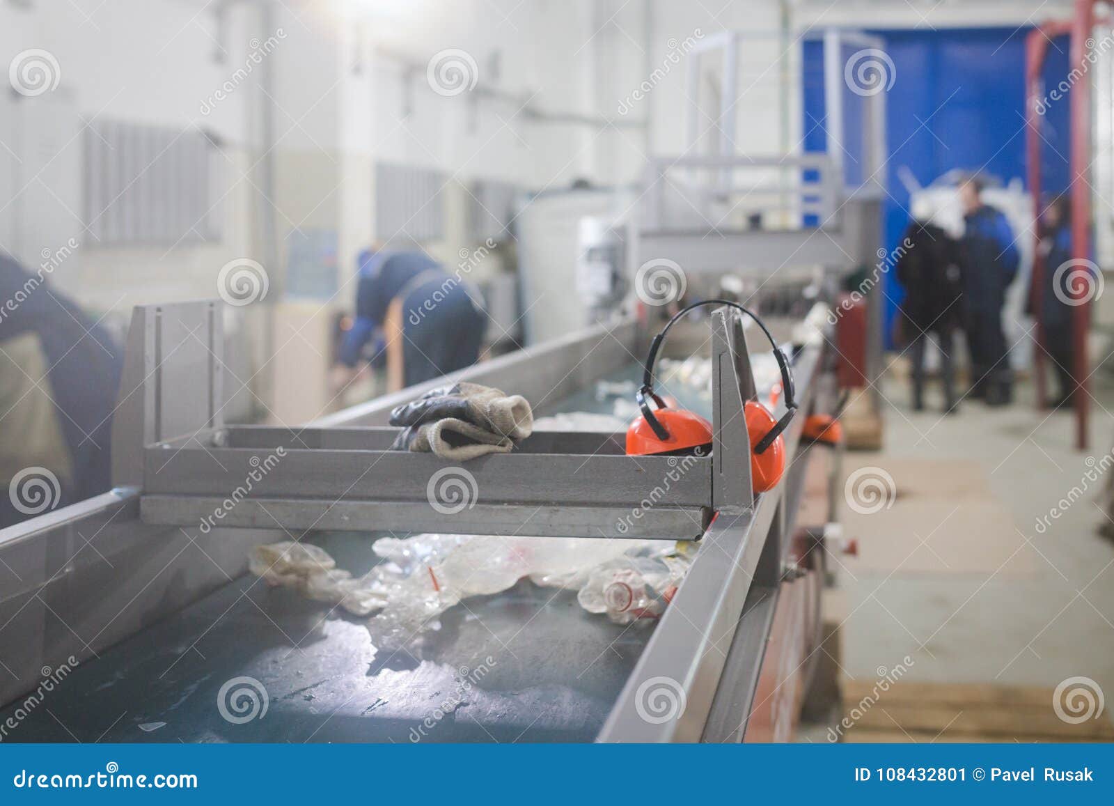 Production Line for the Processing of Plastic Waste in the Factory ...