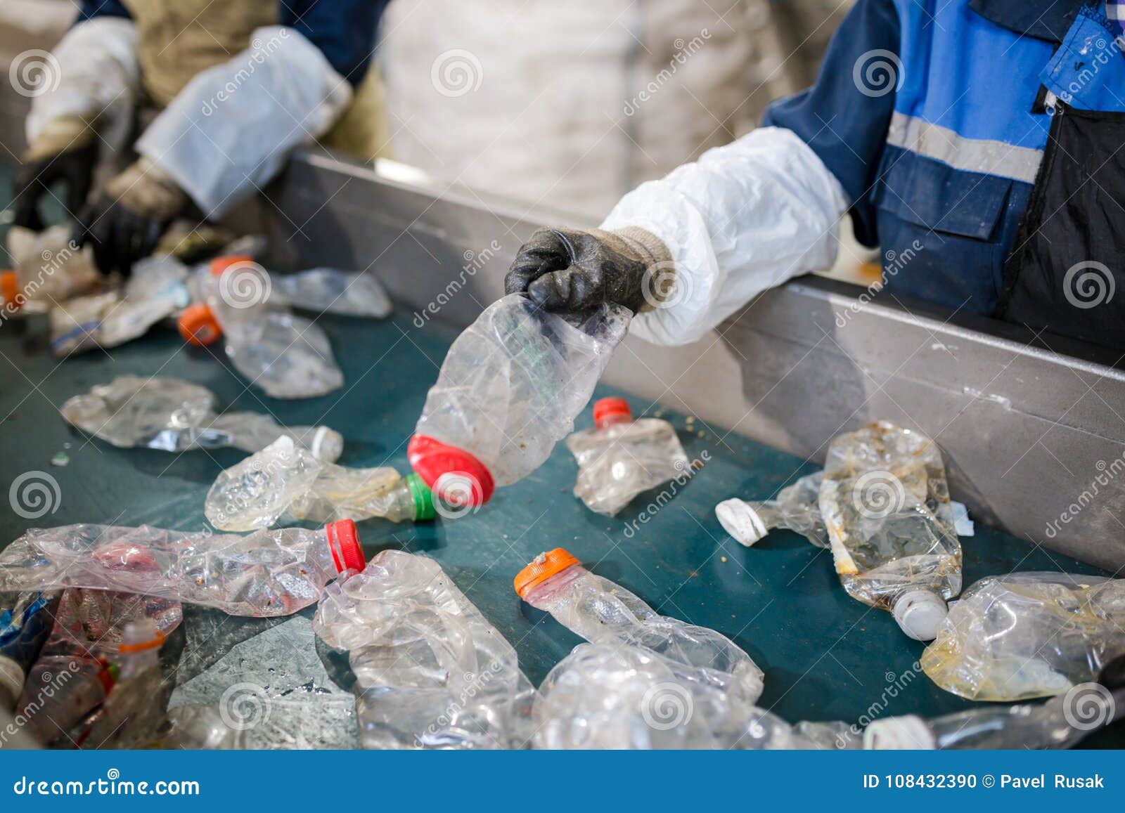 Production Line for the Processing of Plastic Waste in the Factory ...