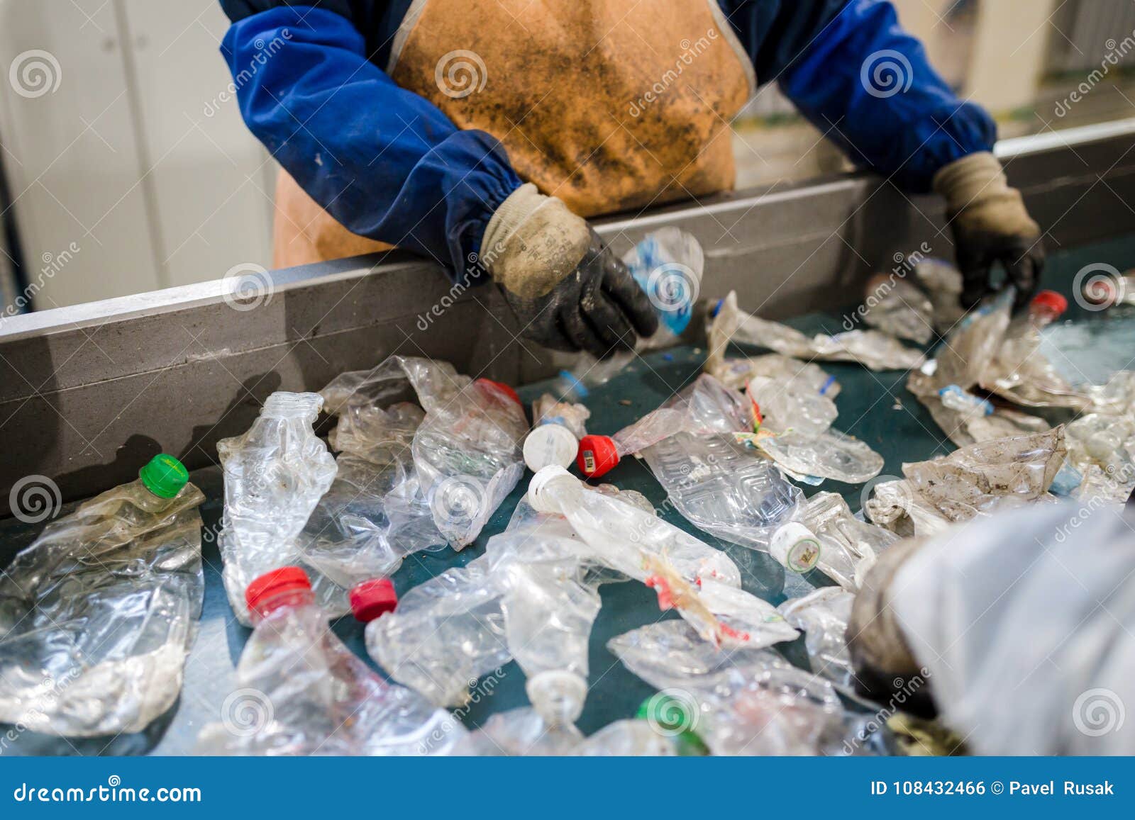 Production Line for the Processing of Plastic Waste in the Factory ...