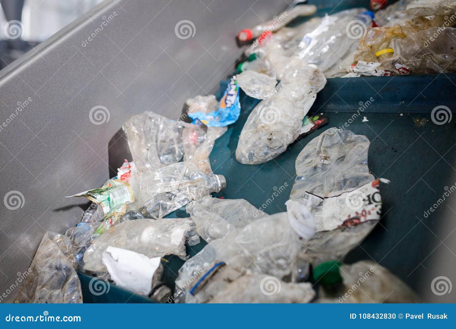 Production Line for the Processing of Plastic Waste in the Factory ...