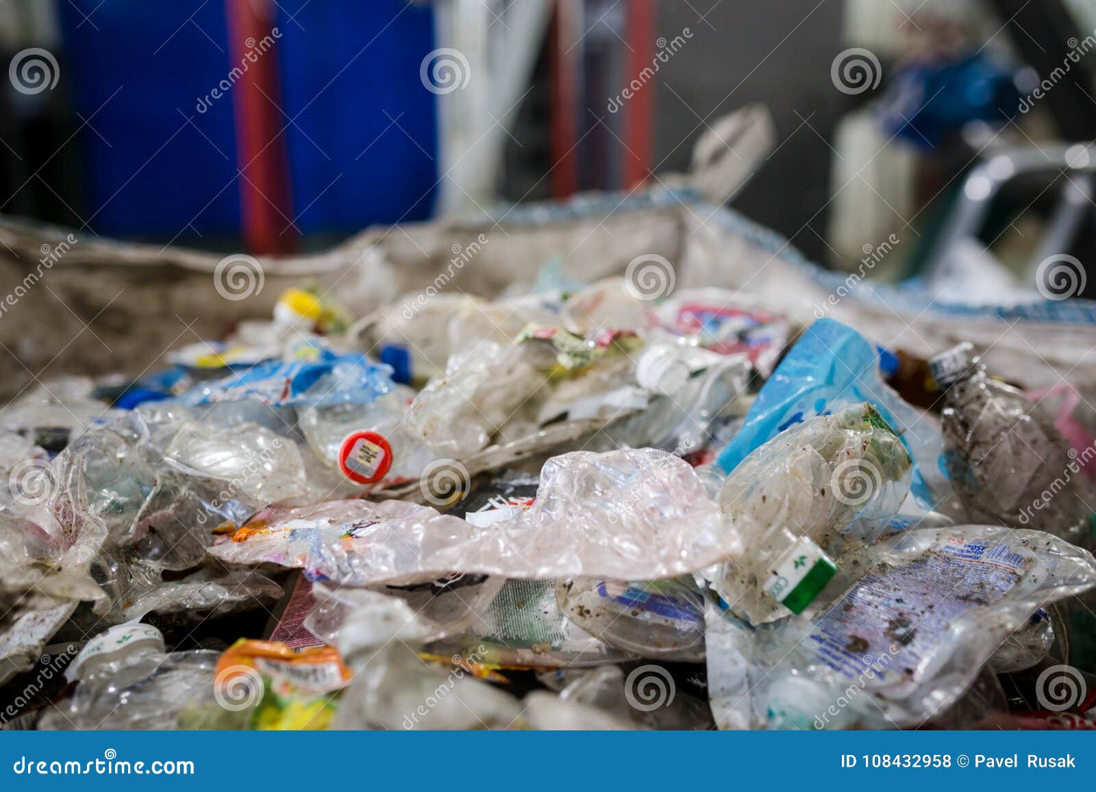 Production Line for the Processing of Plastic Waste in the Factory ...