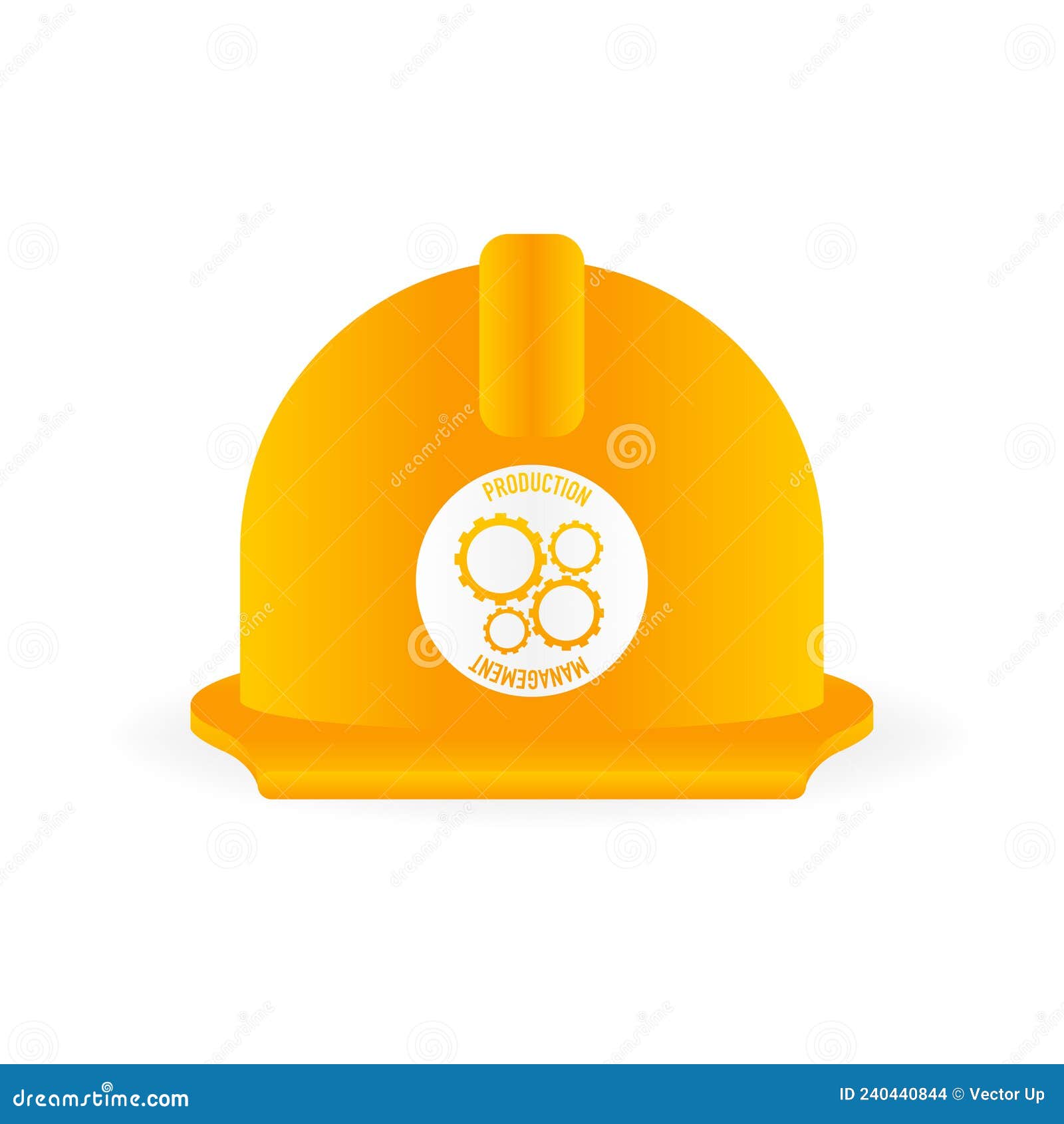 Production Management Helmet. Business Process Automation Concept ...