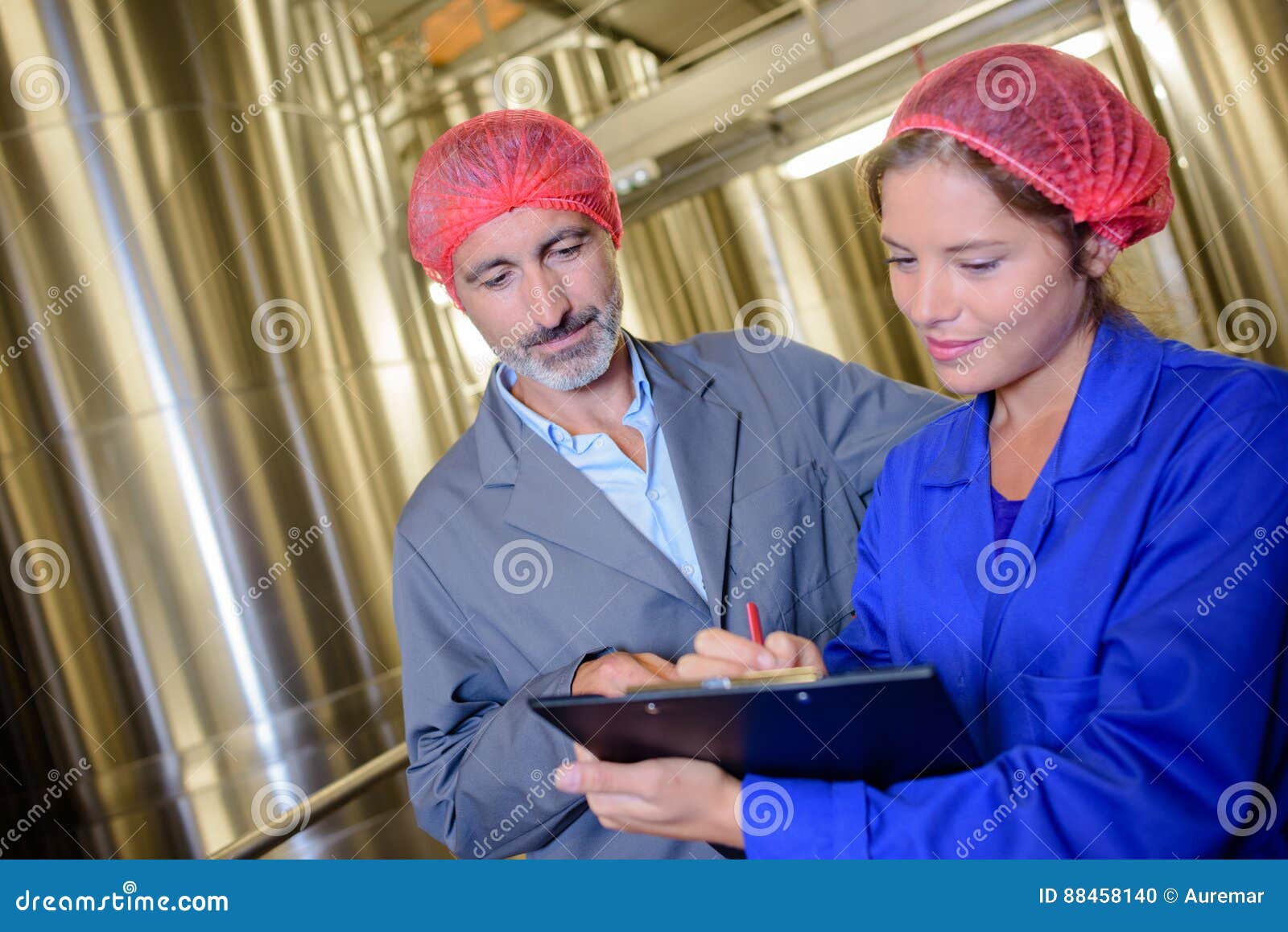 Production Manager and Assistant Stock Photo - Image of planning, field ...