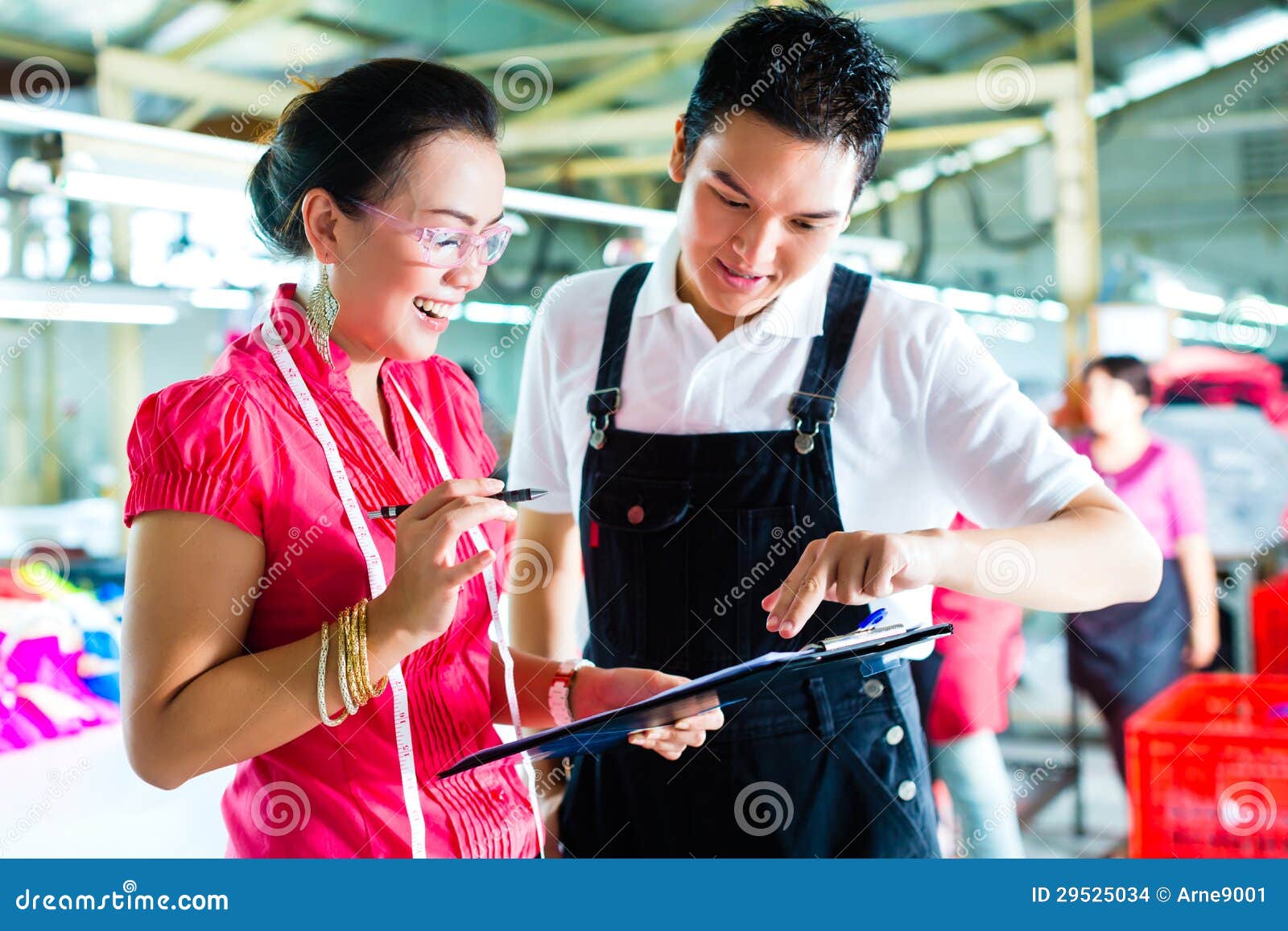Production Manager and Designer in a Factory Stock Photo - Image of ...