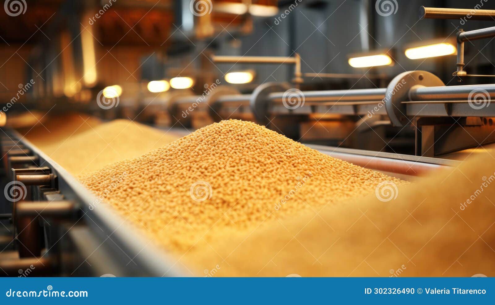 Production of New Goods at the Factory, Modern Technologies. Fodder ...