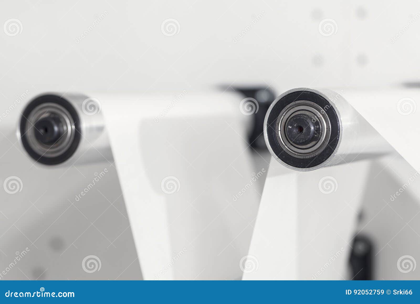 Production on Paper Roll Machine Stock Image - Image of business, roll ...