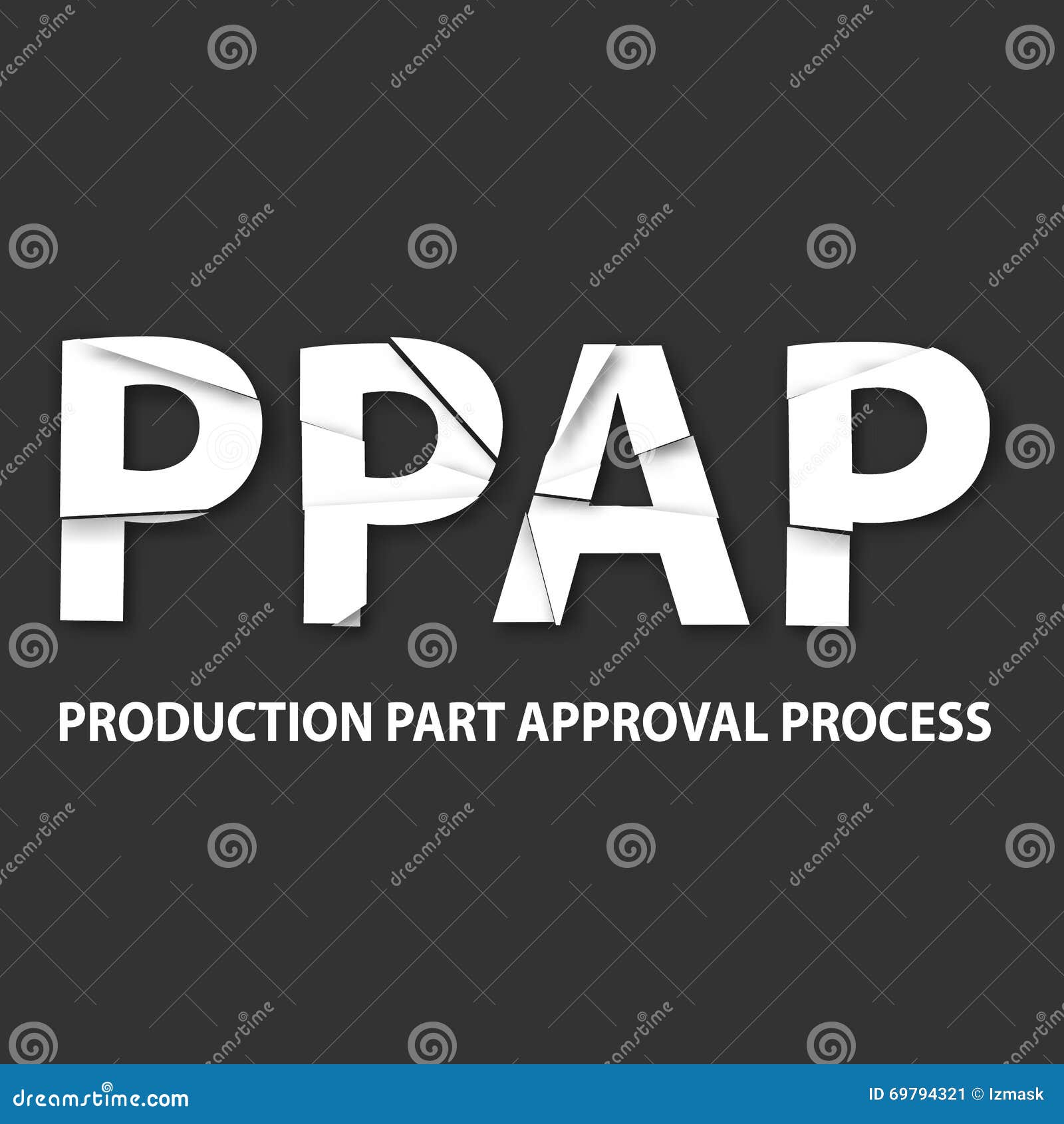 Production Part Approval Process Method Background Stock Illustration ...