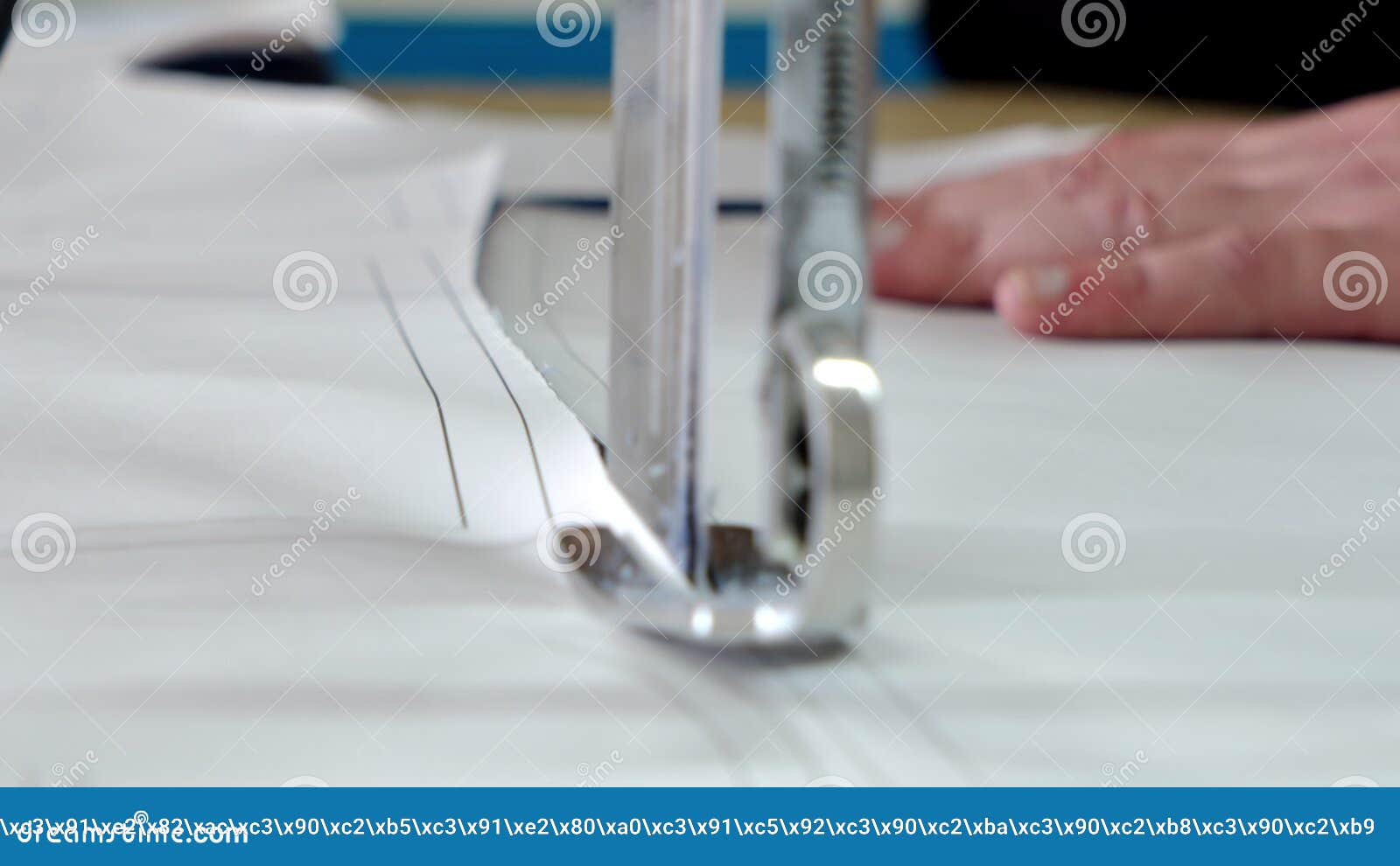 Production of Patterns for Clothes at a Garment Factory. Close Up of ...