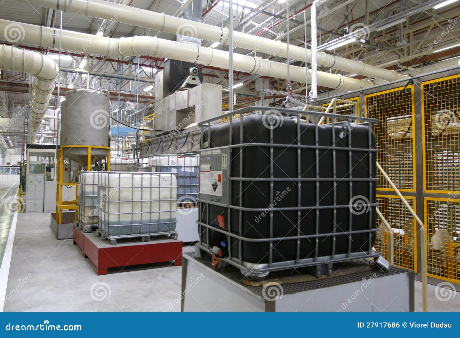 Production plant stock photo. Image of interior, industrial - 27917686