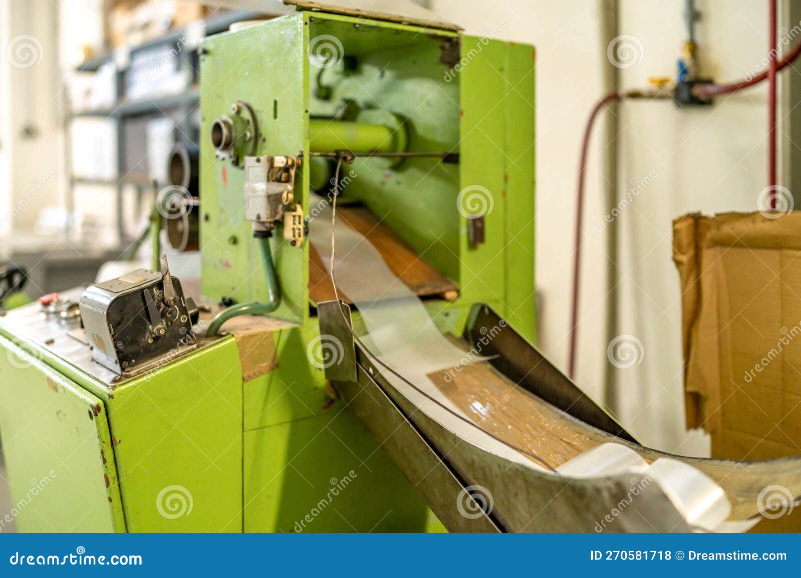 Production of Plastic Bags and Packaging on Machines in the Factory ...