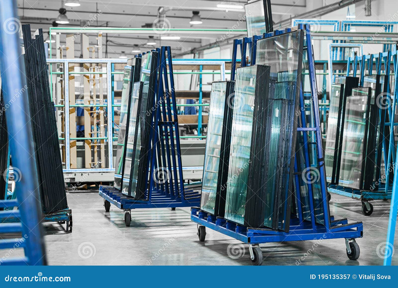 Production Of Pvc Windows, Gluing Of Plastic Corners Of Windows ...