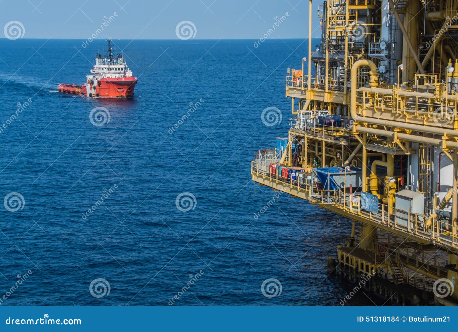 Production platform stock photo. Image of operation, energy - 51318184