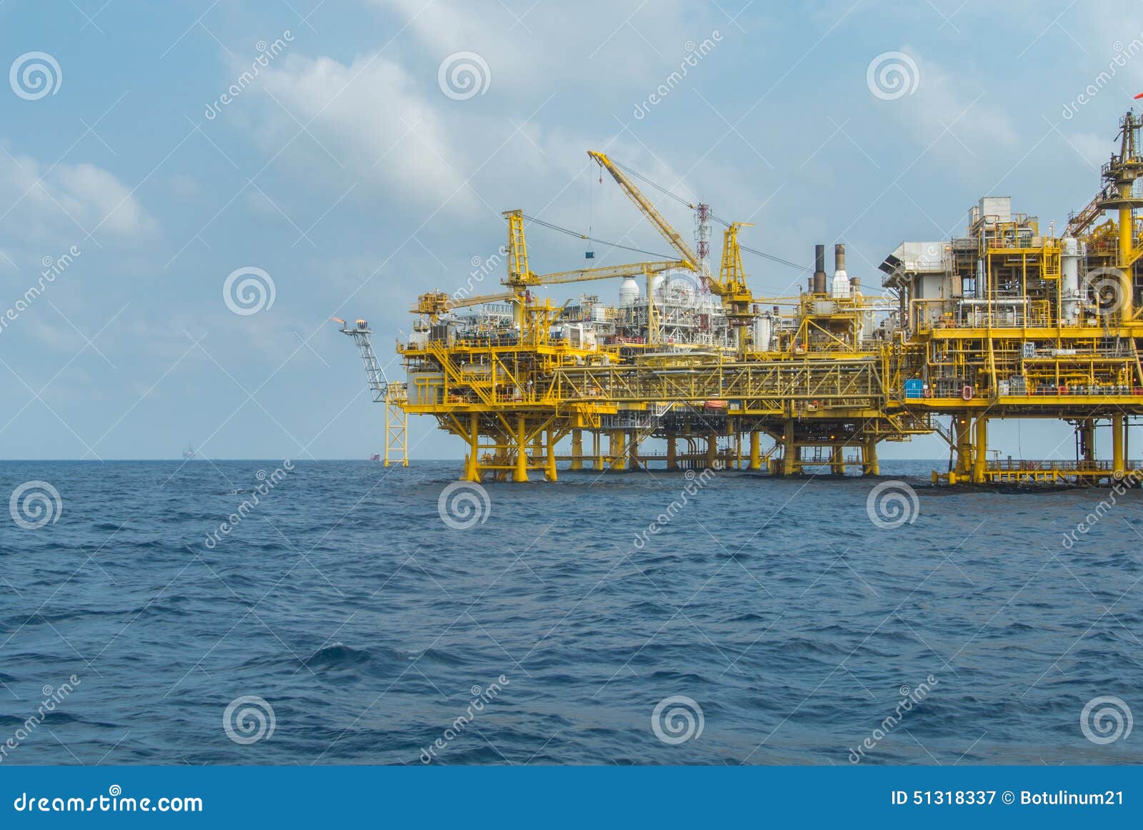Production platform stock image. Image of exploration - 51318337