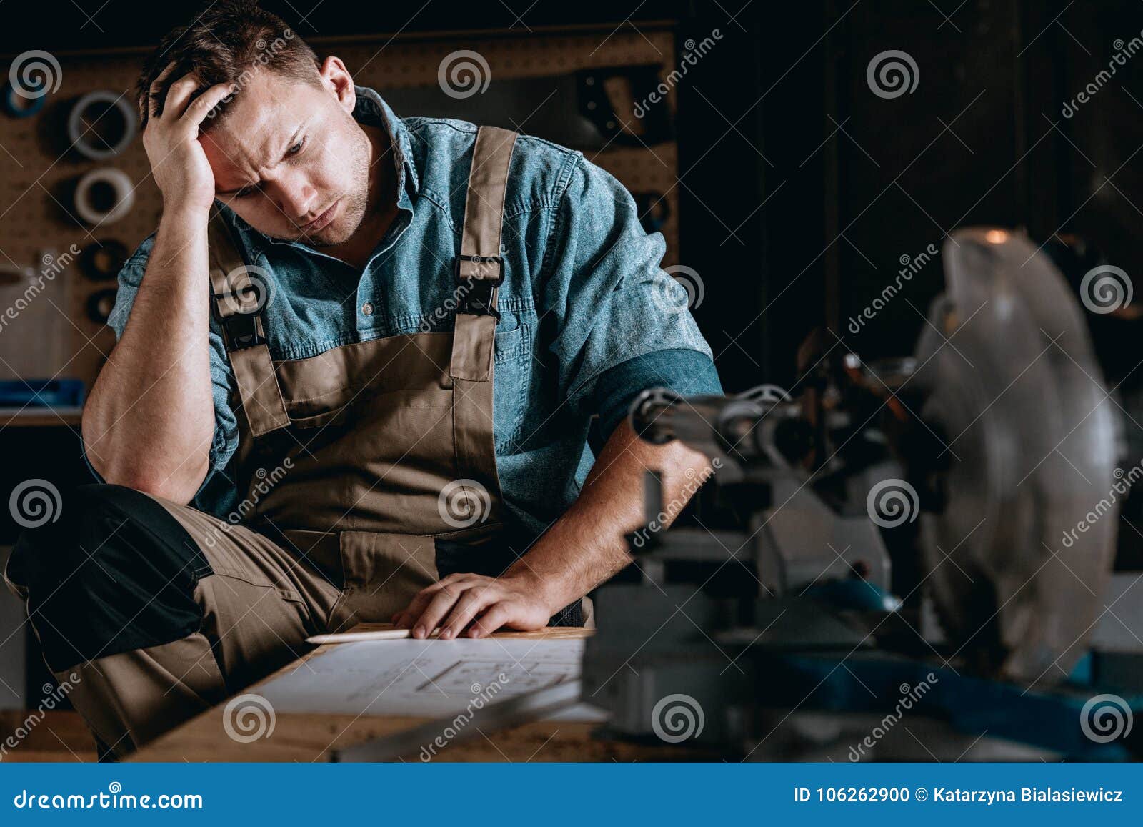 Production Problem in Workshop Stock Photo - Image of company, boss ...