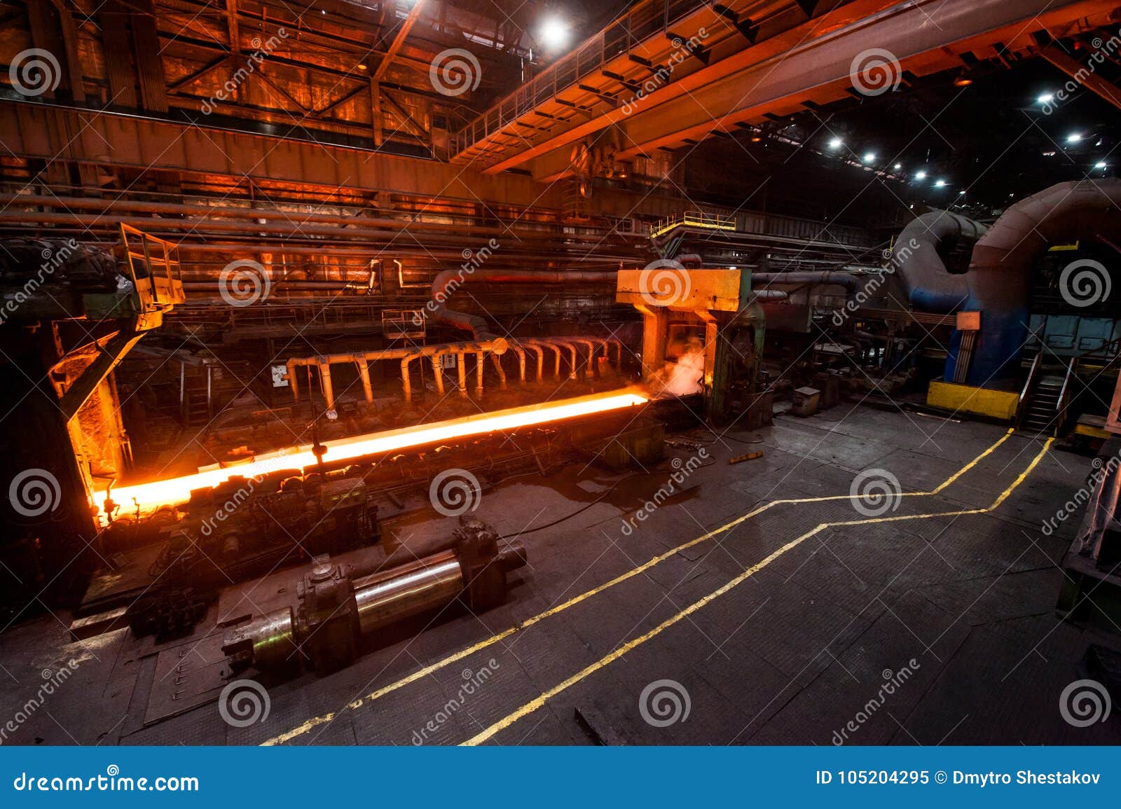 The Production Process in the Rolling Mill Stock Image - Image of ...