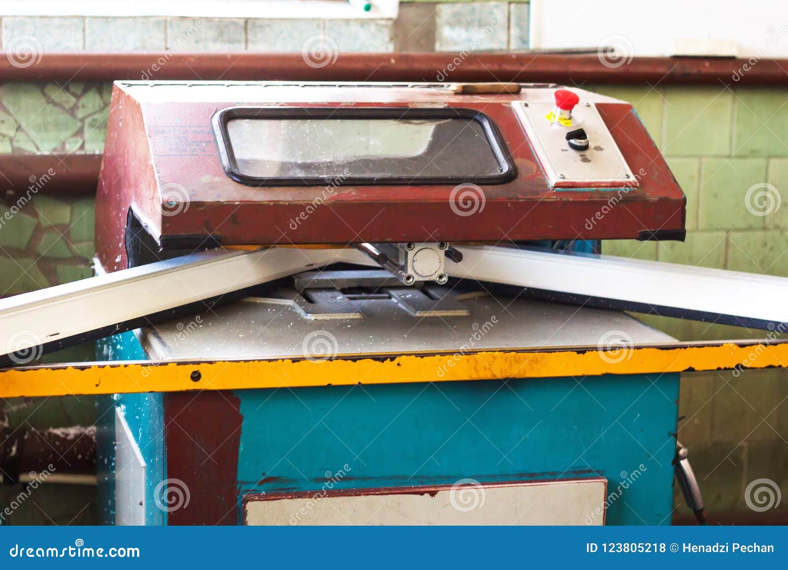 Production of Pvc Windows, Trimming of Pvc Frame, Mechanical Stock ...