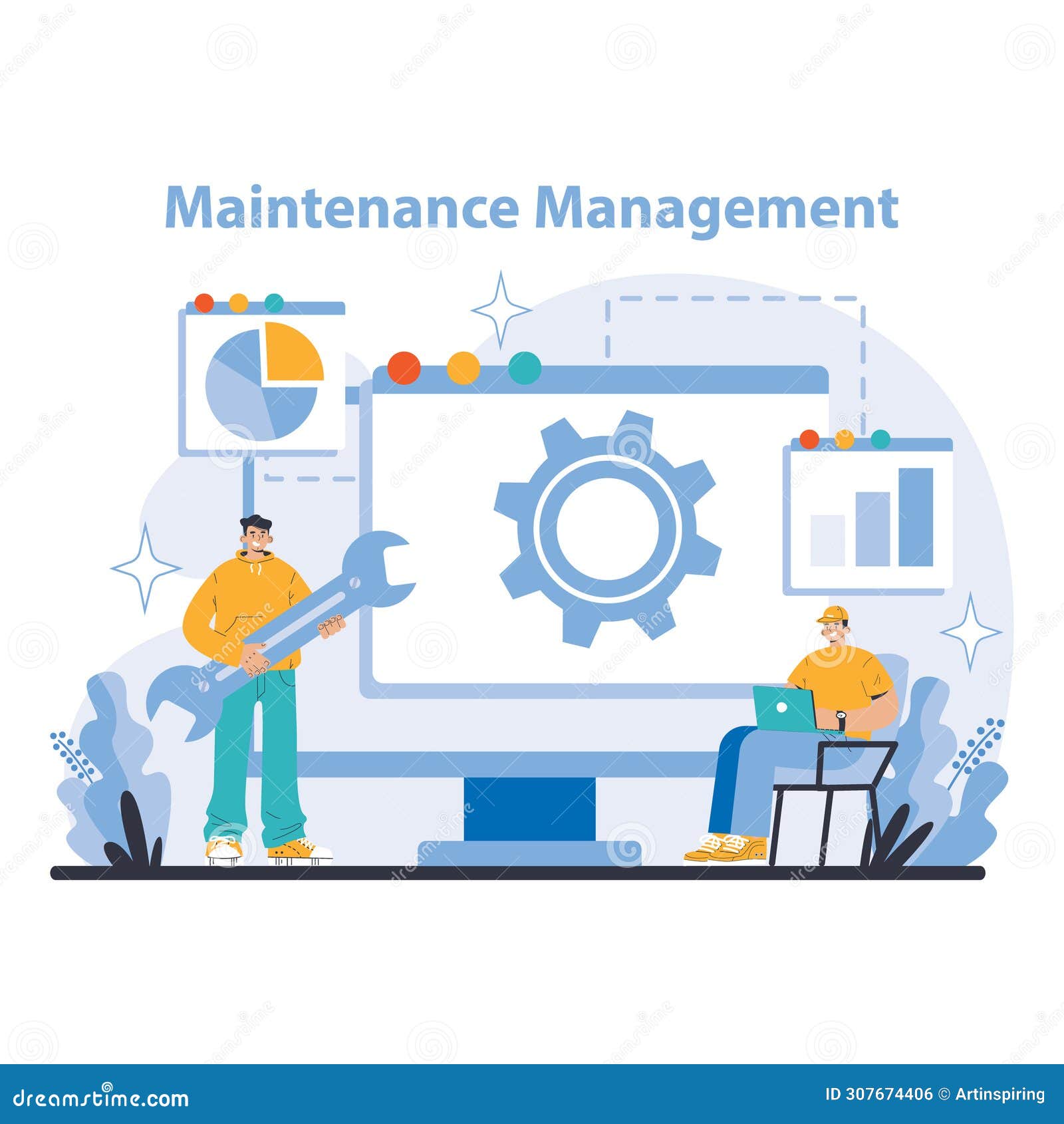 Production and Quality Concept. Flat Vector Illustration. Stock Vector ...