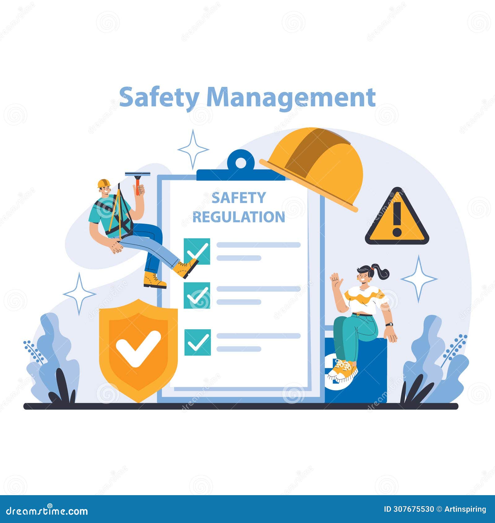 Production and Quality Concept. Flat Vector Illustration. Stock ...