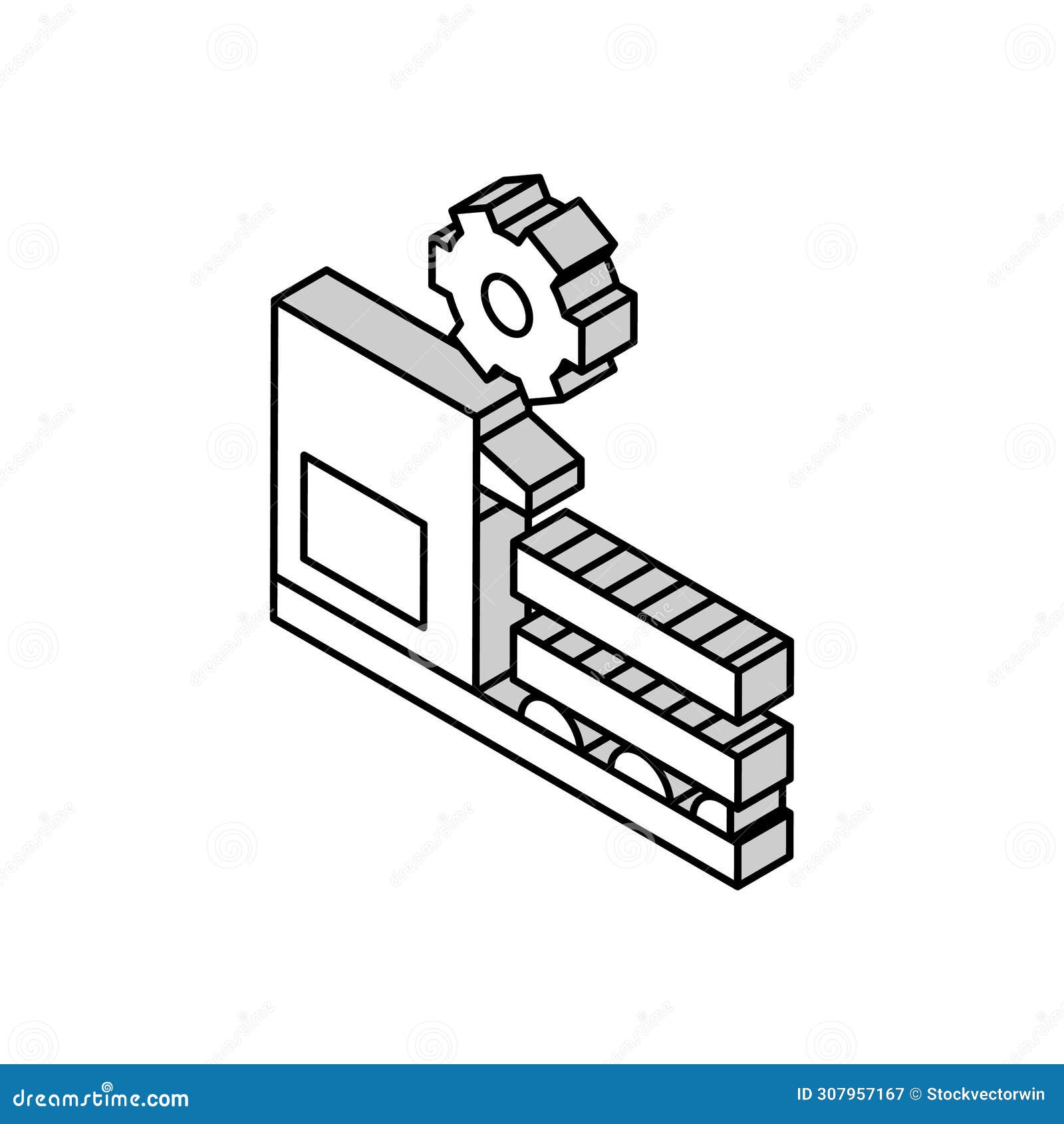 Production Rebar Isometric Icon Vector Illustration Stock Vector ...