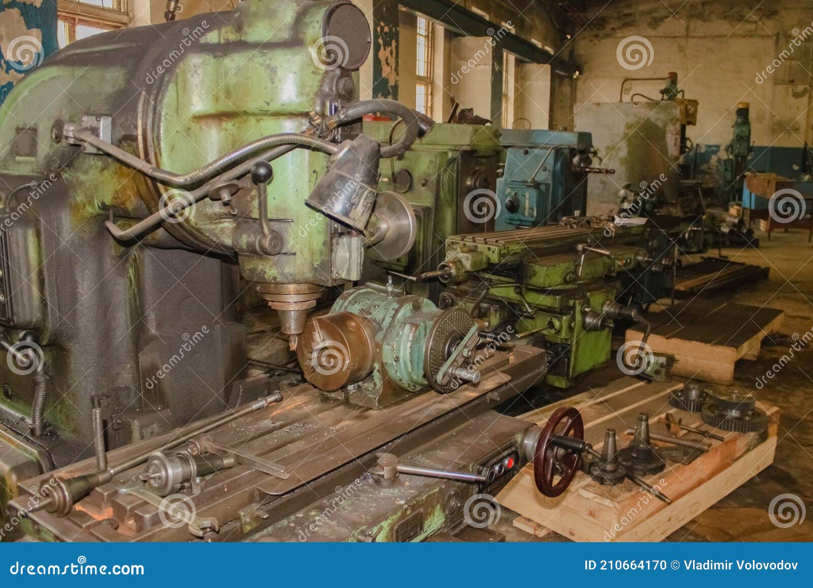 Production Shop with Old Soviet Machines. Small-scale Production in ...