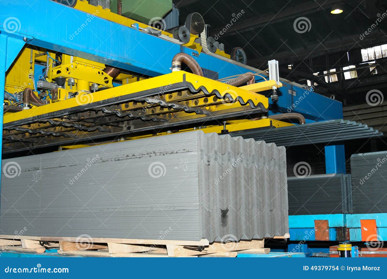 Production Slate Asbestos Material Stock Photo - Image of wastepipe ...