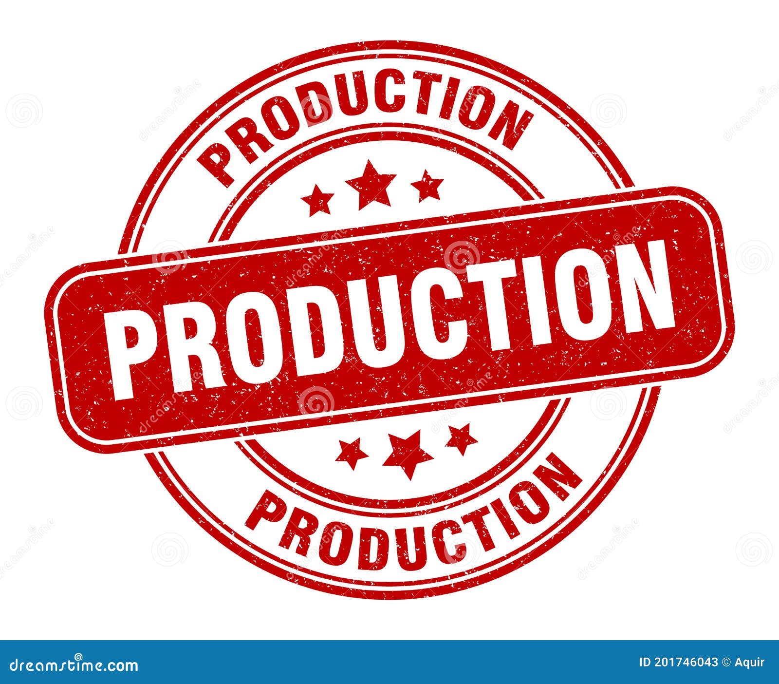 Production Stamp. Production Label. Round Grunge Sign Stock Vector ...