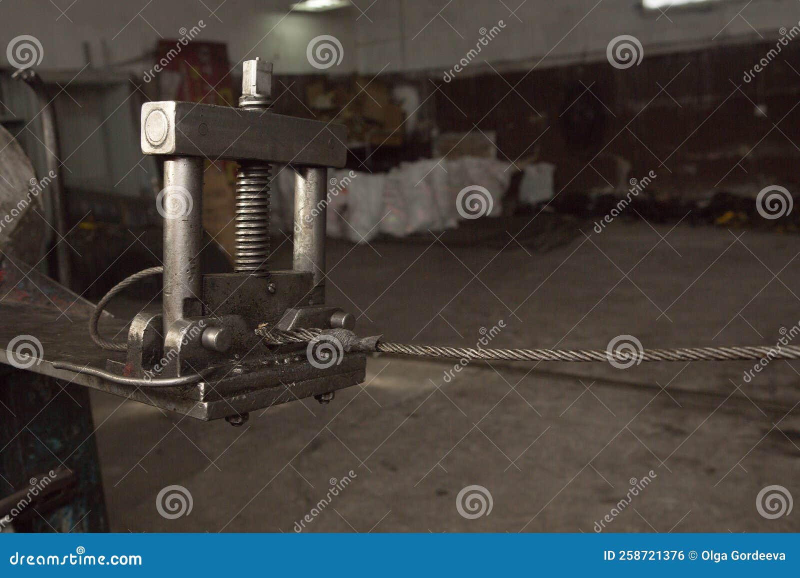 Production of Steel Sling by Braiding Method Stock Photo - Image of ...
