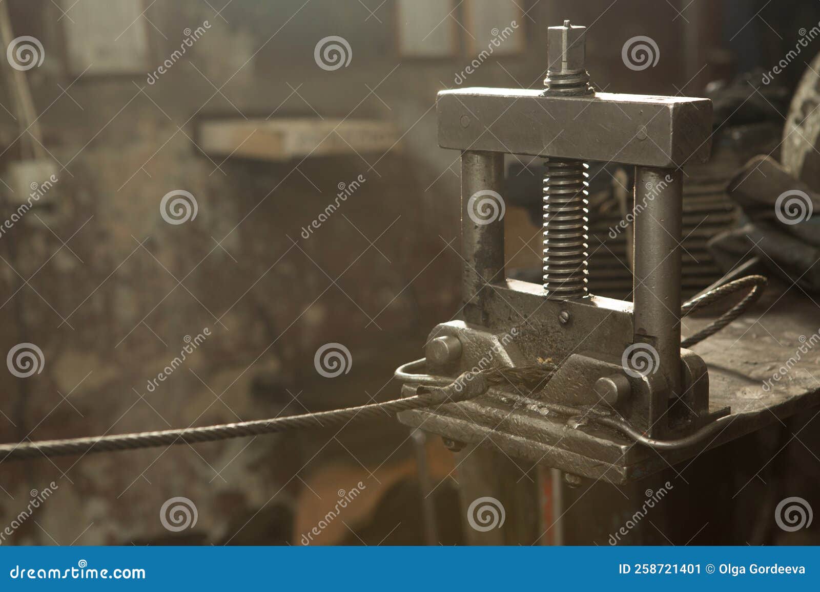 Production of Steel Sling by Braiding Method Stock Image - Image of ...