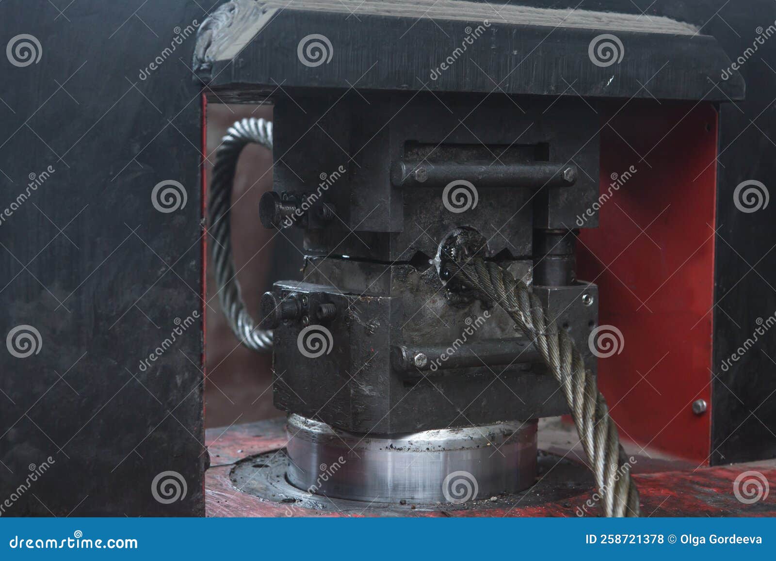 Production of Steel Sling by Crimping Method Stock Photo - Image of ...