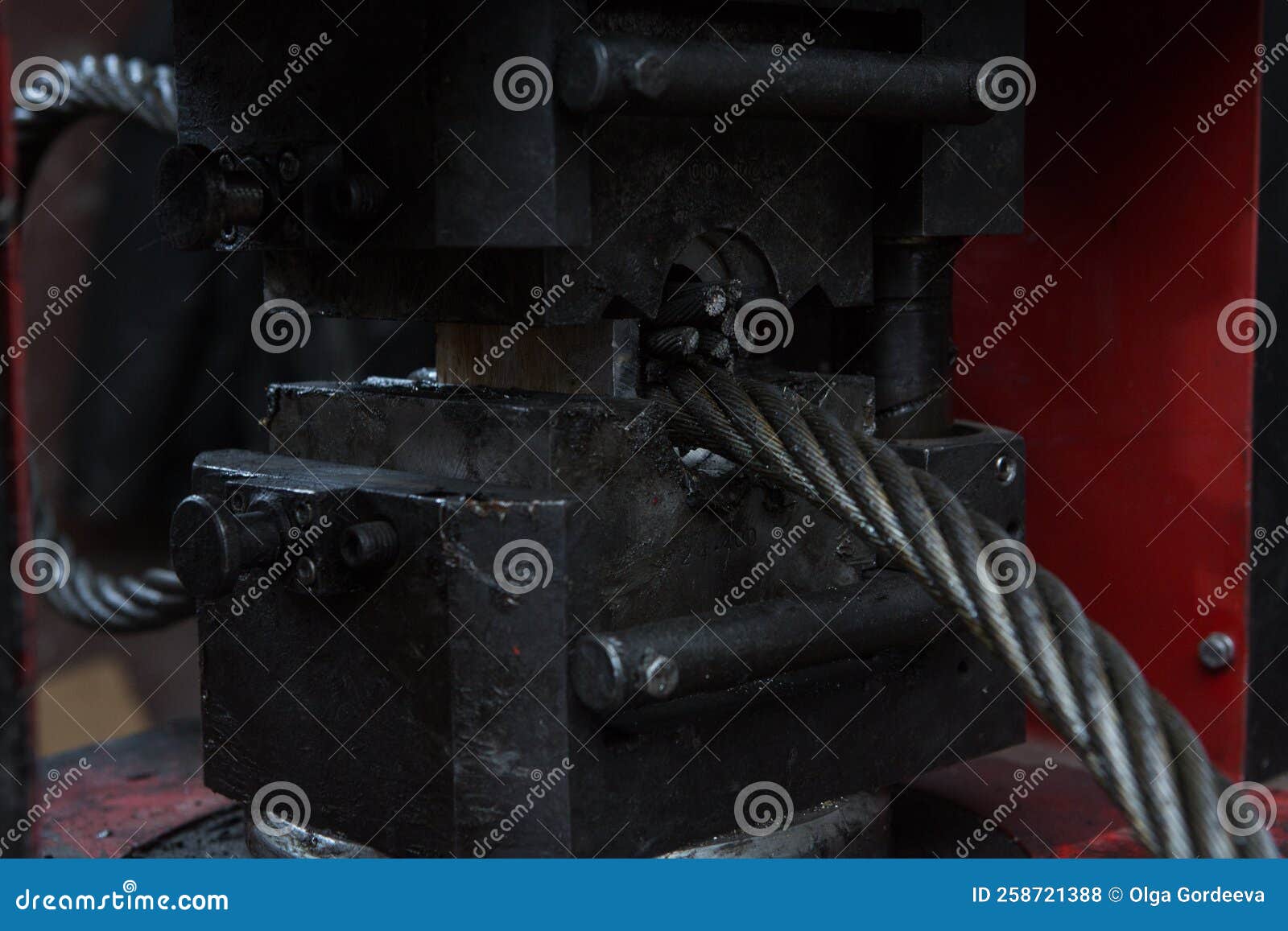 Production of Steel Sling by Crimping Method Stock Photo - Image of ...