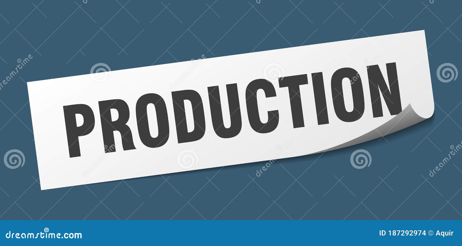 Production Sticker. Production Square Isolated Sign Stock Vector ...