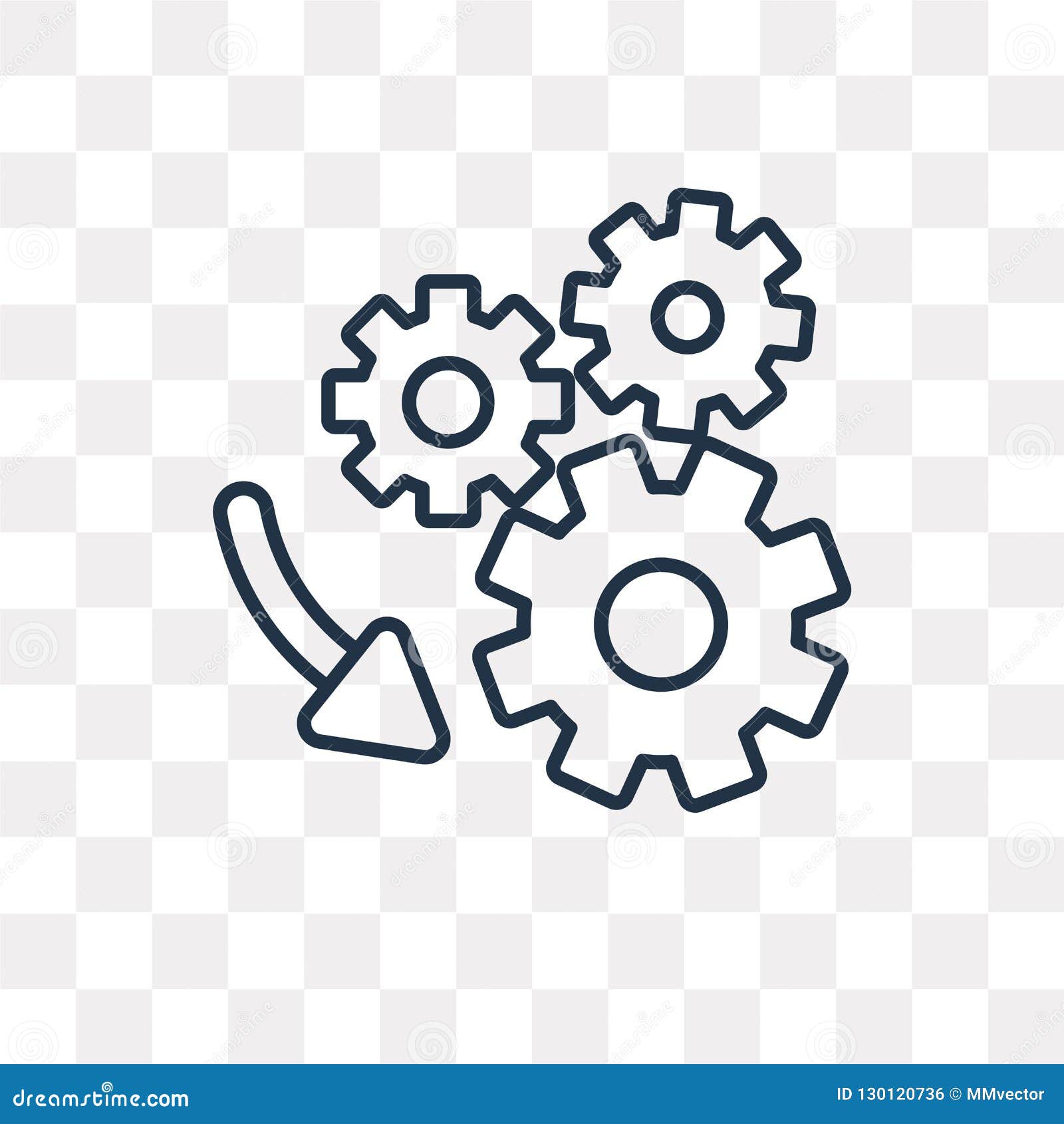 Production Vector Icon Isolated on Transparent Background, Linear ...