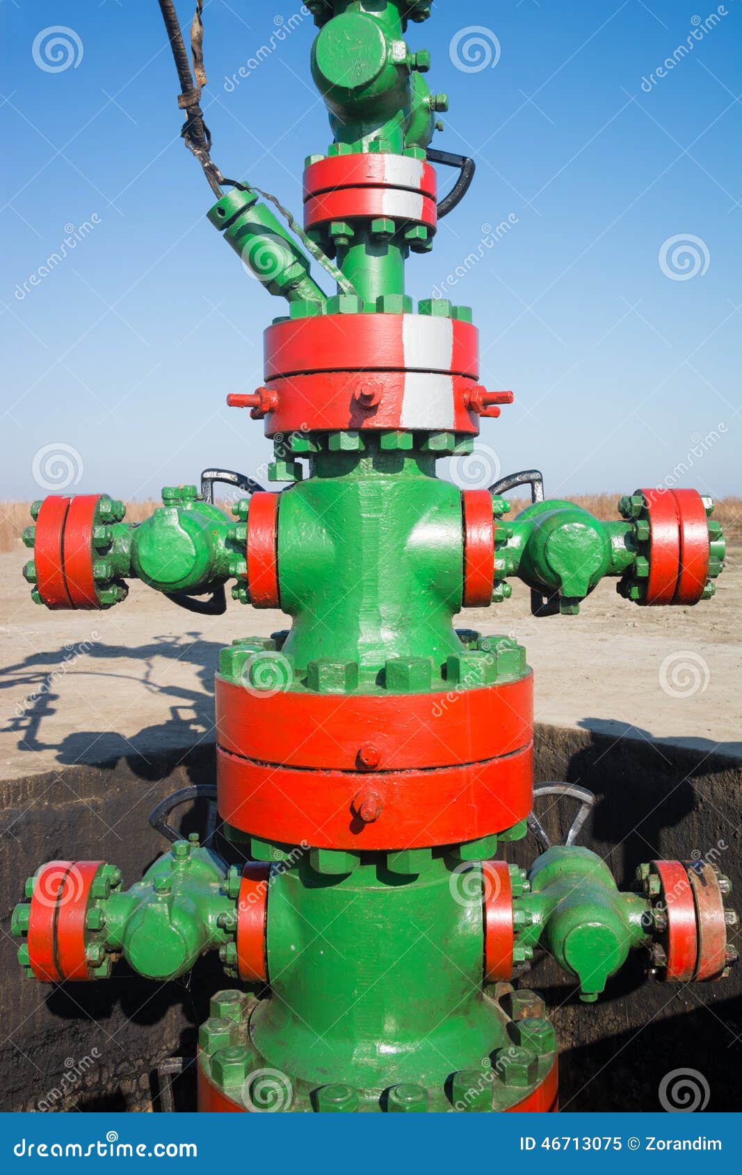 Production wellhead stock image. Image of technology - 46713075