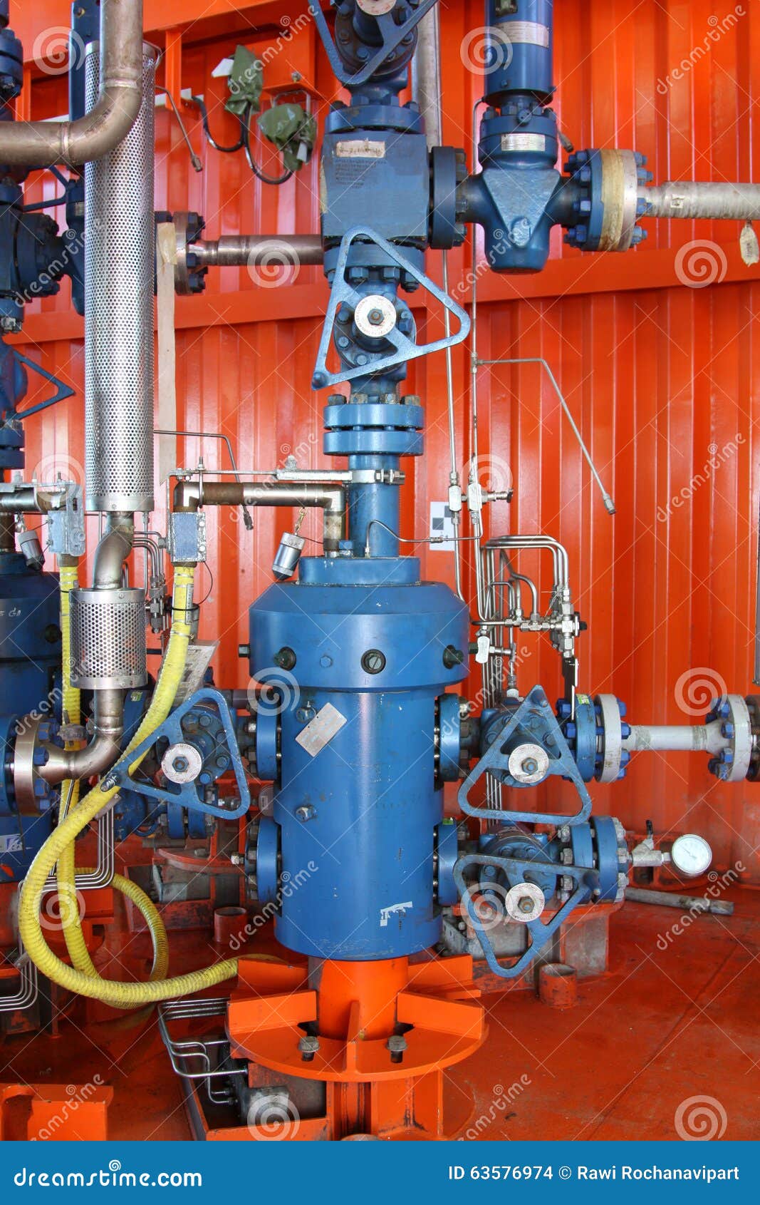 Production wellhead stock photo. Image of bolt, operation - 63576974