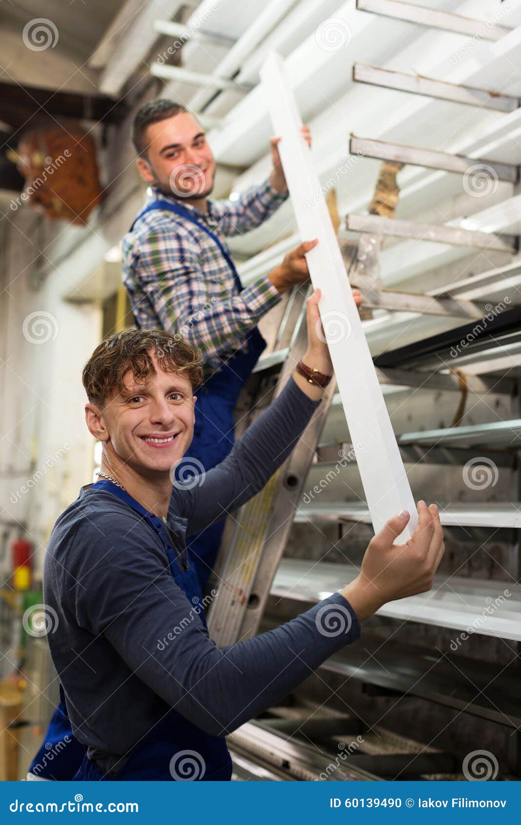 Production Workers with Different PVC Stock Photo - Image of protection ...
