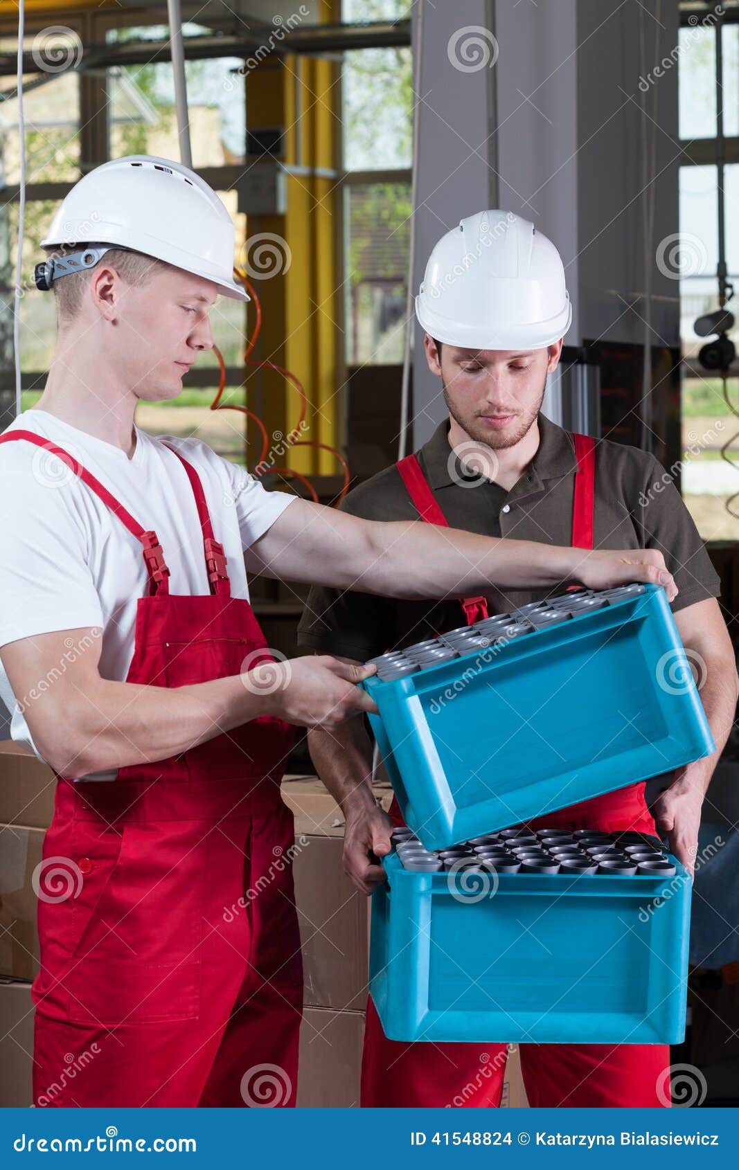Production Workers in Protective Workwear Stock Photo - Image of ...