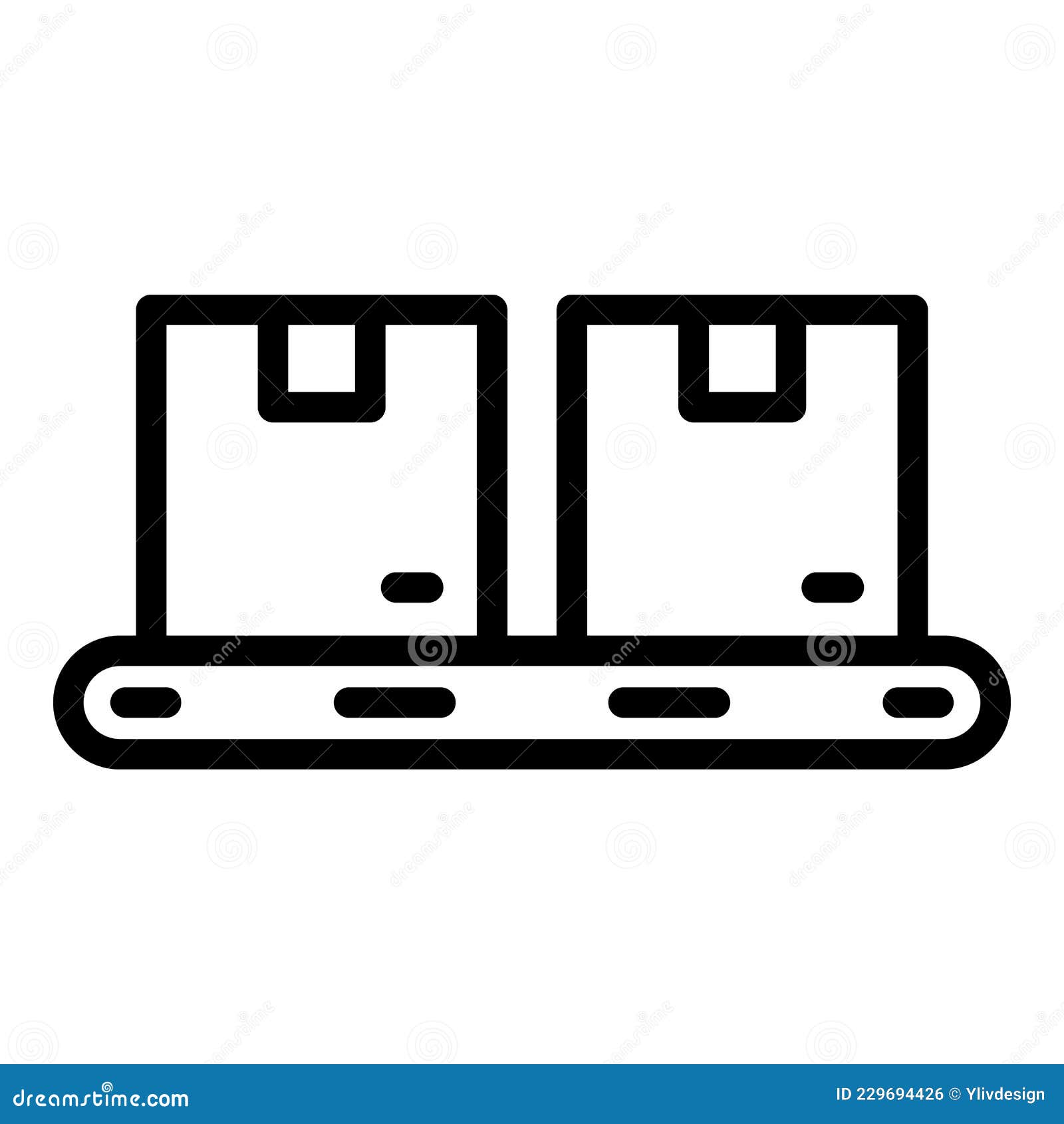 Production Paperwork Line Icons Collection Documentation Records