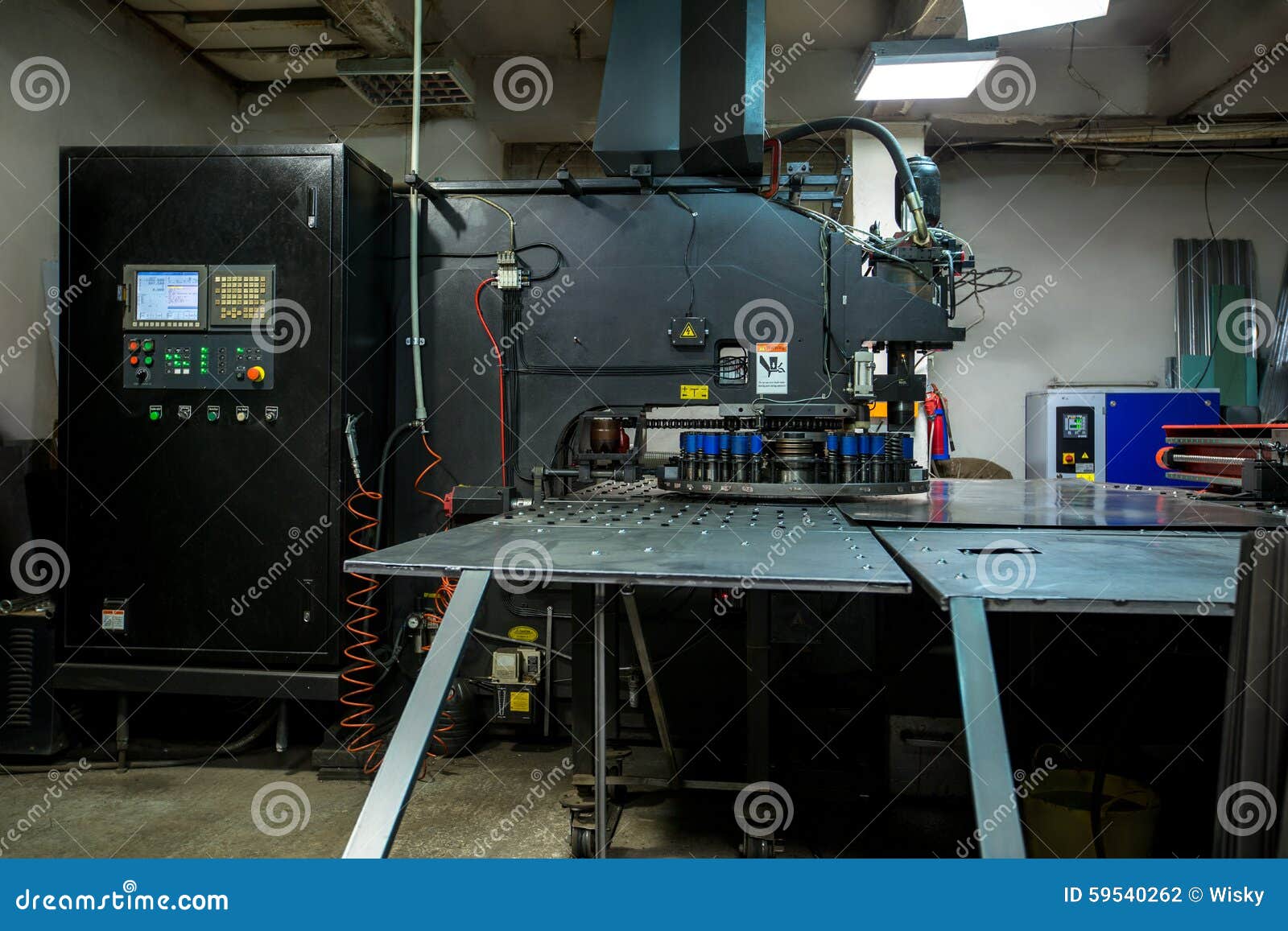 Production Workshop. Machine for Punching Metal Stock Photo - Image of ...