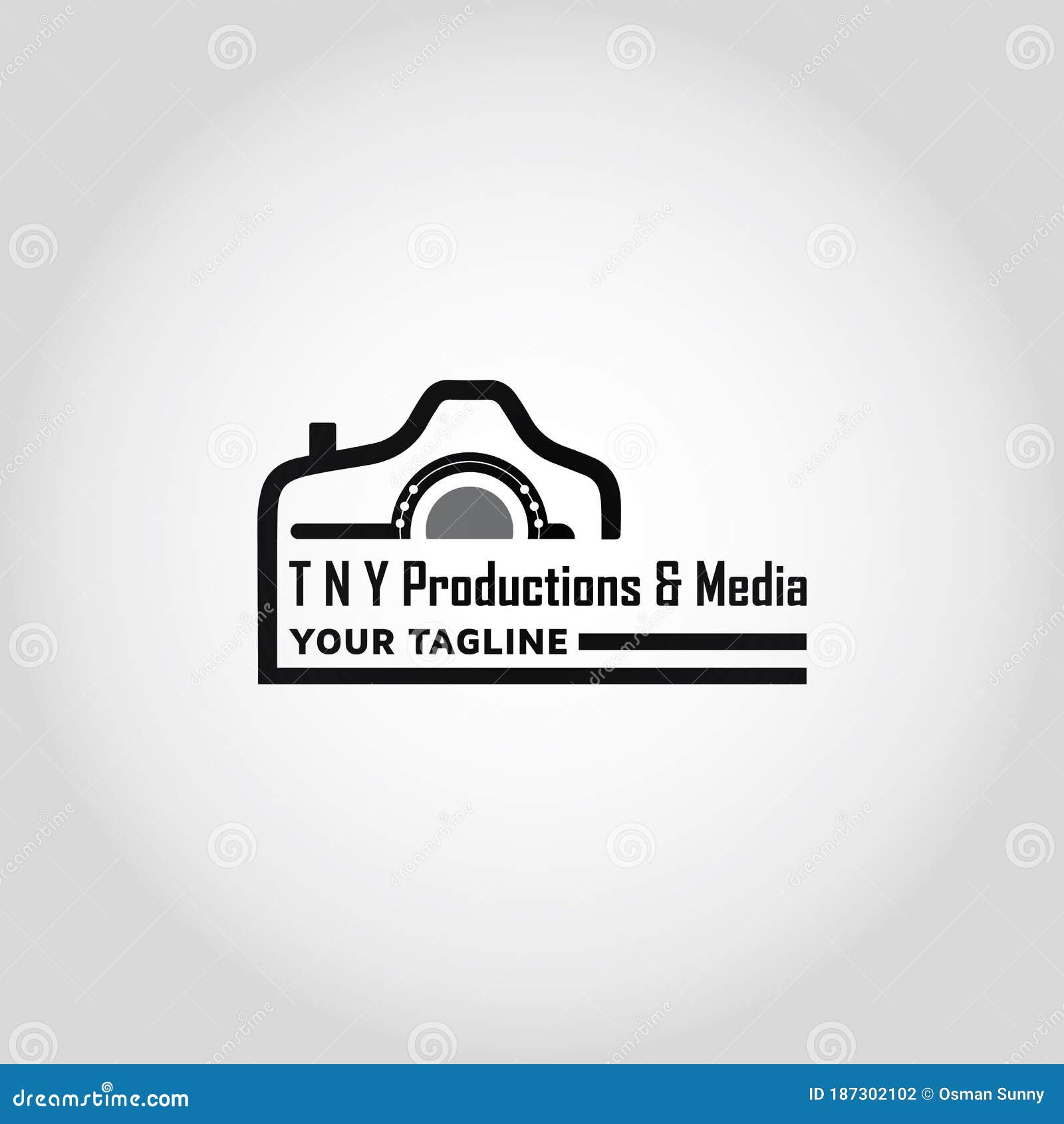 Productions & Media Vector Logo Design Template Stock Vector ...
