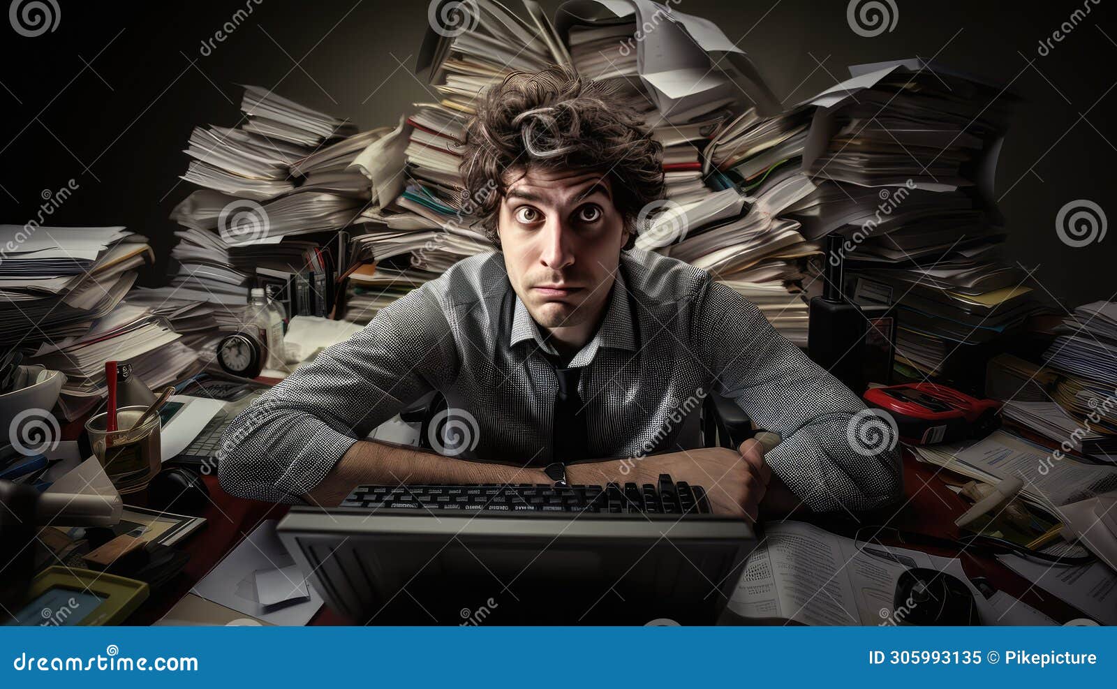 Productive Busy Multitasking Stock Illustration - Illustration of phone ...