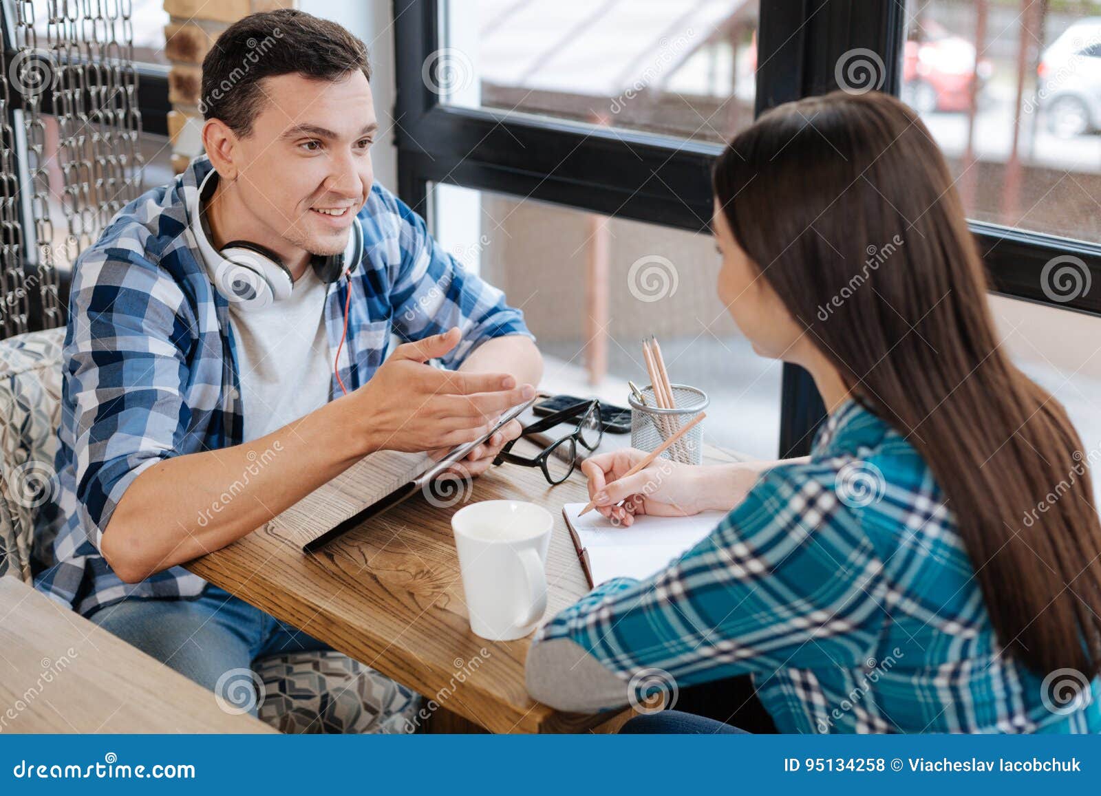 Productive Inactive Friends Discussing Details of Common Project Stock ...