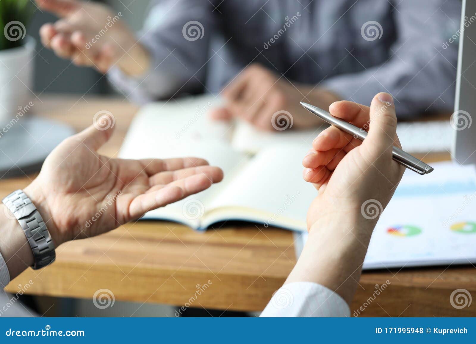 Productive Meeting and Project Development Options Stock Photo - Image ...