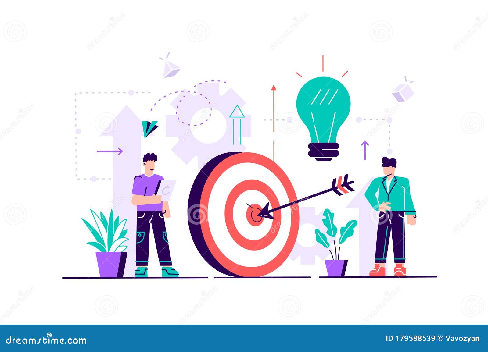 Productivity Vector Illustration Stock Vector - Illustration of element ...