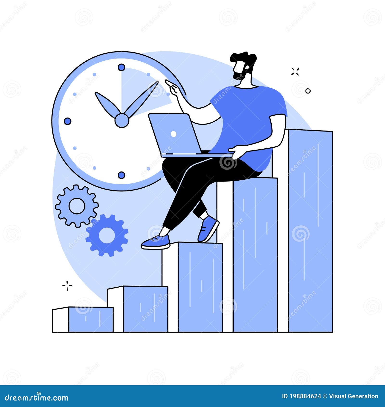 Productivity Abstract Concept Vector Illustration. Stock Vector ...